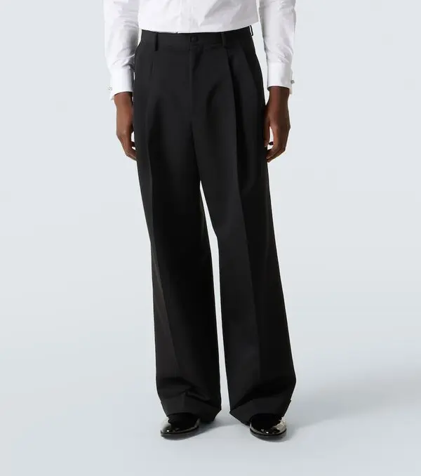 Dolce & Gabbana Wool And Silk-blend Gabardine Suit Trousers