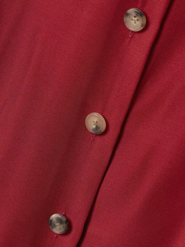 Khaite Auryn Satin-twill Shirt