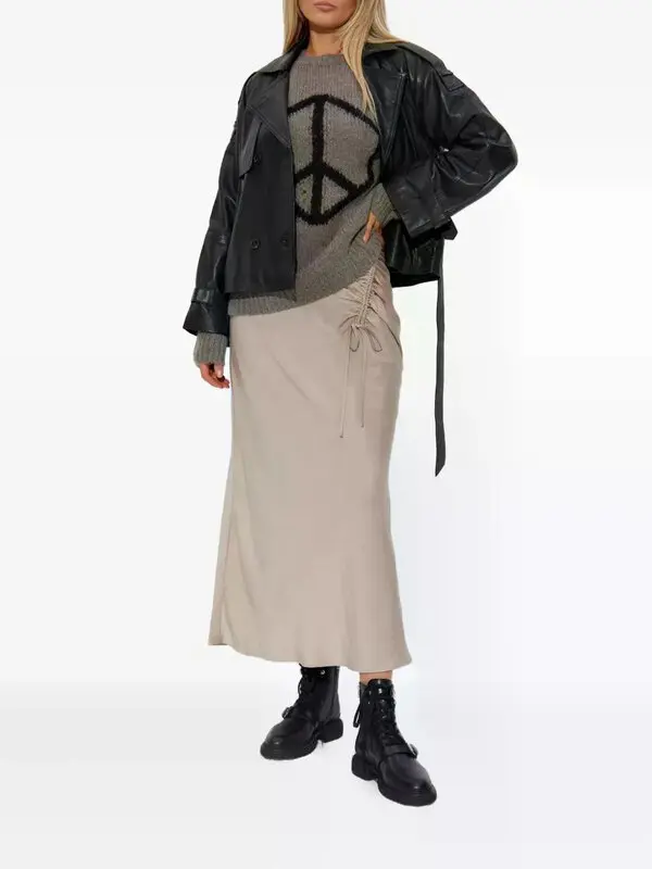ALLSAINTS Distressed Peace Sign Motif Jumper