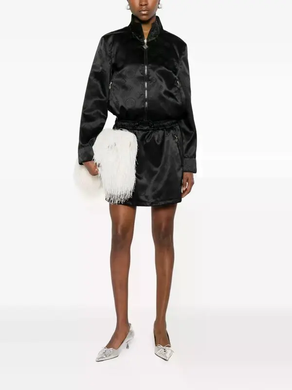 Casablanca Logo Pattern Bomber Jacket