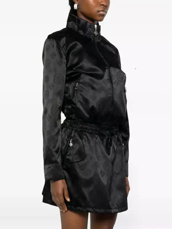 Casablanca Logo Pattern Bomber Jacket