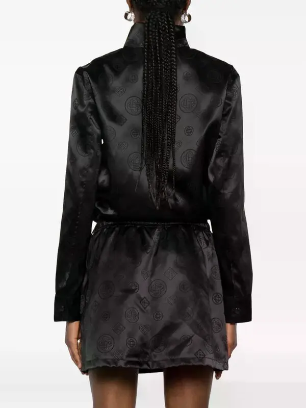 Casablanca Logo Pattern Bomber Jacket