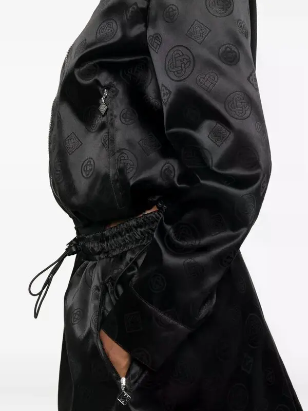 Casablanca Logo Pattern Bomber Jacket