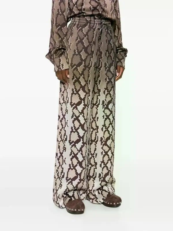 Stella McCartney Wide Leg Patterned Trousers