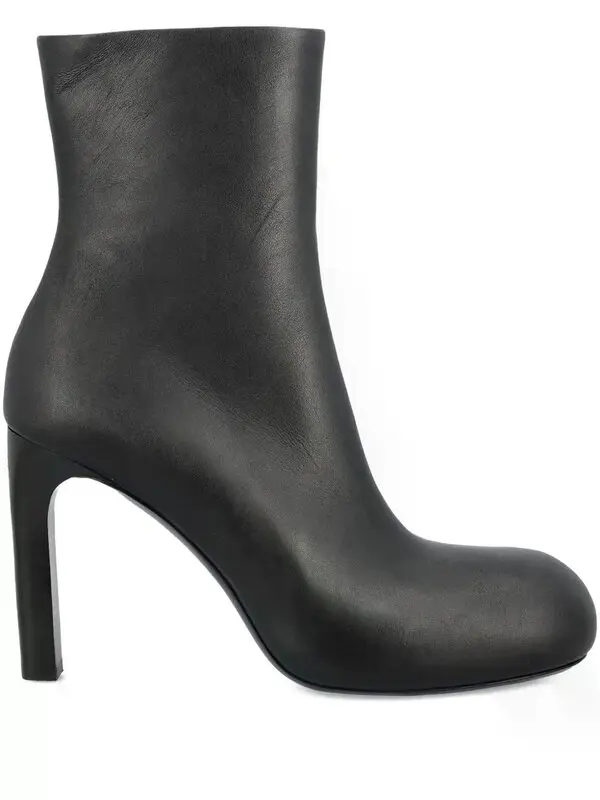 Balenciaga 80mm Fargo Leather Ankle Boots - Black