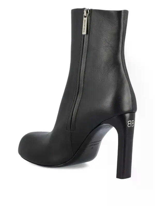 Balenciaga 80mm Fargo Leather Ankle Boots