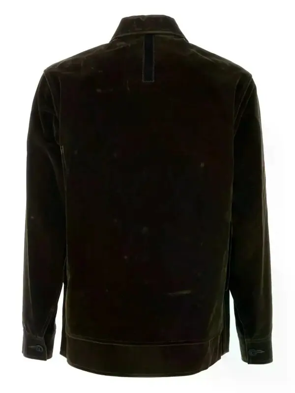 Junya Watanabe Velvet Flap-pocket Jacket - Brown