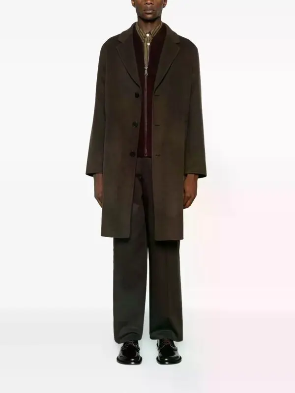 AMARANTO Single-breasted Coat With Notched Lapels