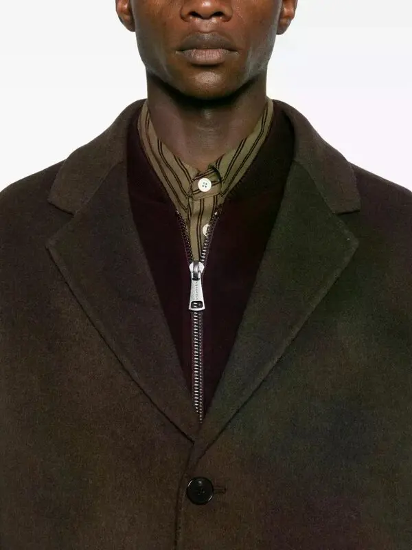 AMARANTO Single-breasted Coat With Notched Lapels