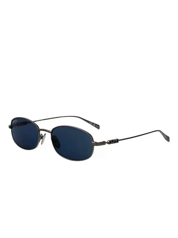 Gucci Oval Frame Sunglasses - Grey