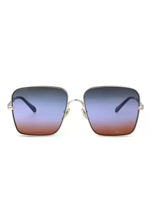 Chloé Square-frame Sunglasses - Silver