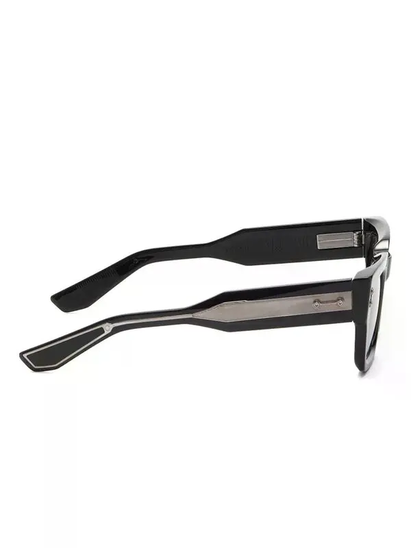 AKONI Square Frame Sunglasses With Metal Detailing