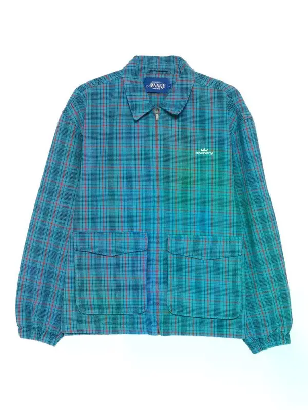AWAKE NY Checked Bomber Jacket With Front Zip Fastening