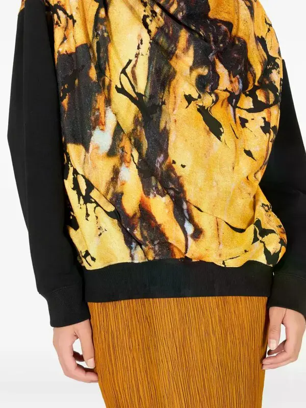 Roberto Cavalli Marble Print Sweatshirt