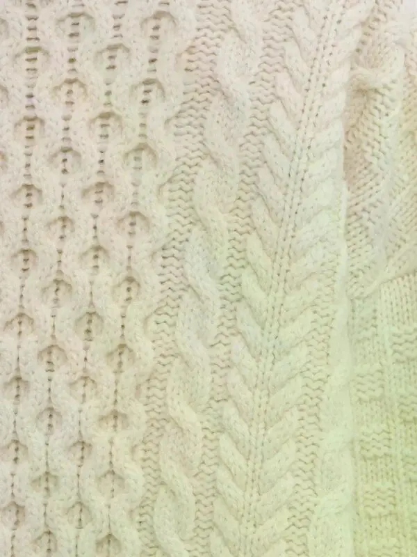 DURAN LANTINK Cable Knit Textured Mini Dress