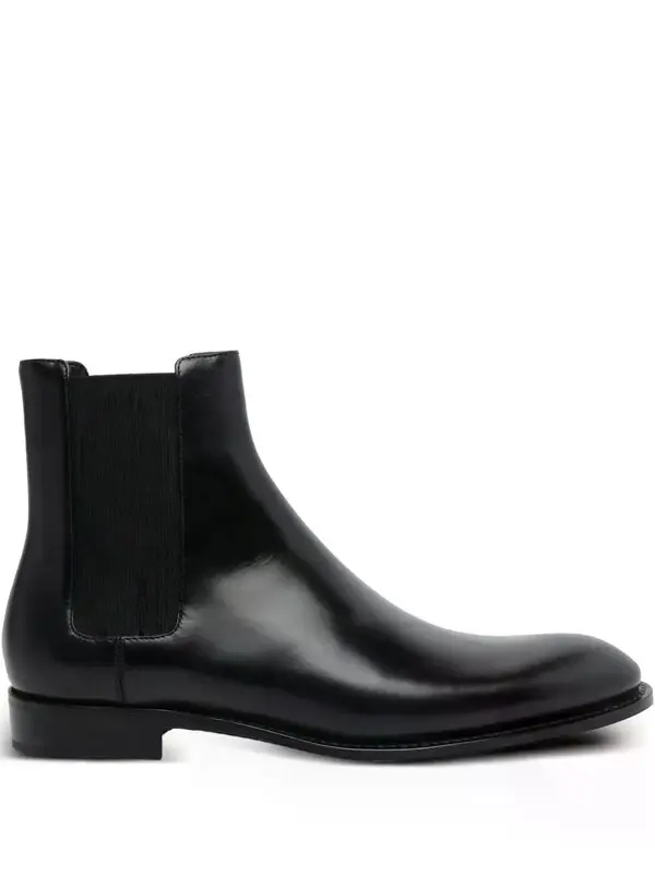 Saint Laurent Adrien Round-toe Slip-on Boots