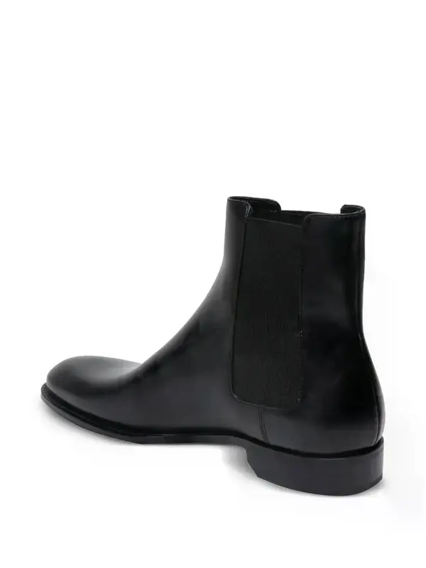Saint Laurent Adrien Round-toe Slip-on Boots