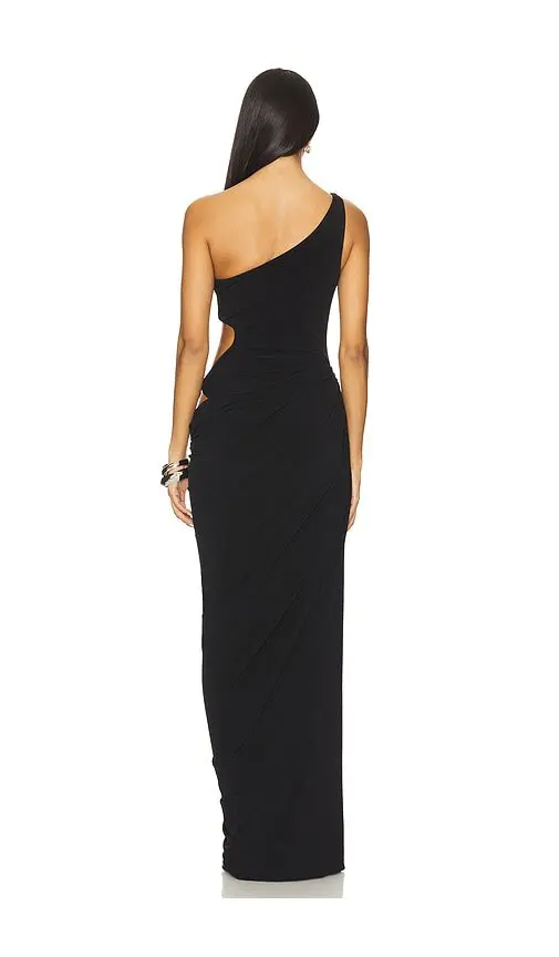 Nbd Ainsleigh Maxi Dress With Cut-out Detail - Black