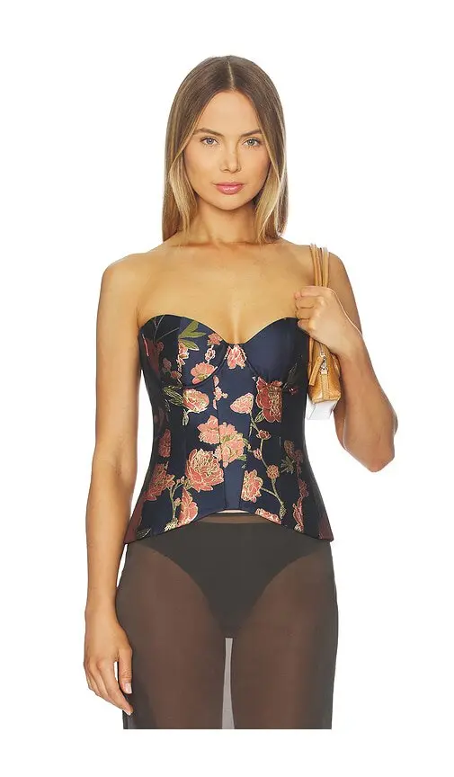 V. CHAPMAN Carolena Top - Navy