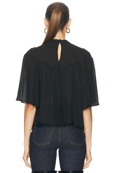 NILI LOTAN Lucie Silk Blouse Top