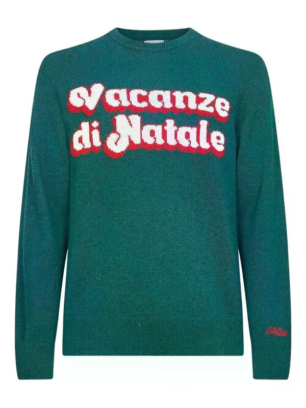 MC2 SAINT BARTH Crew Neck Long Sleeve Sweater - Green