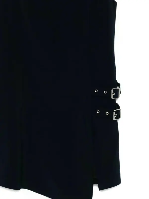 We11Done Logo-plaque Spaghetti Strap Dress