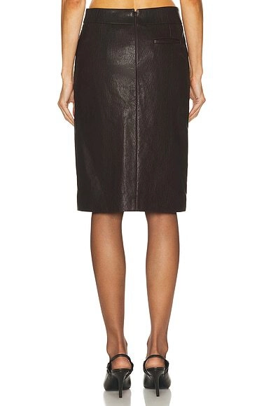 FERRAGAMO Leather Pencil Skirt