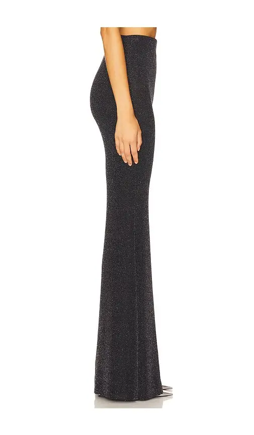 Show Me Your Mumu Bowie Bells Metallic Knit Flare Trousers