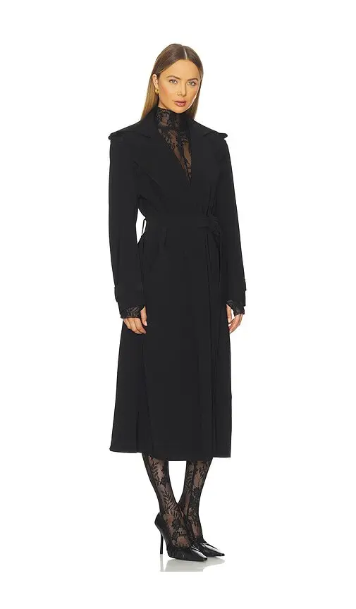 Norma Kamali Oversized Double Breasted Trench