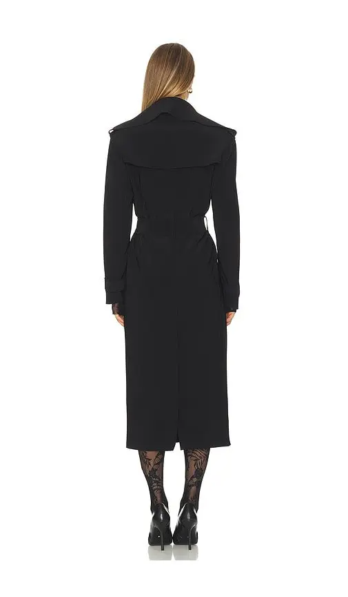 Norma Kamali Oversized Double Breasted Trench