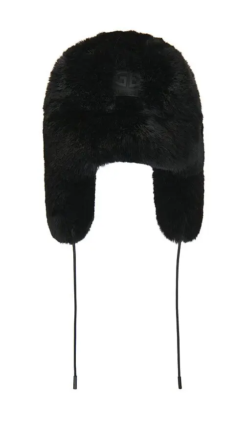 Goldbergh Fluffy Aviator Hat - Black