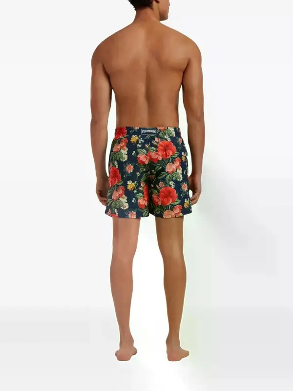 Vilebrequin Floral Print Swim Short - Blue