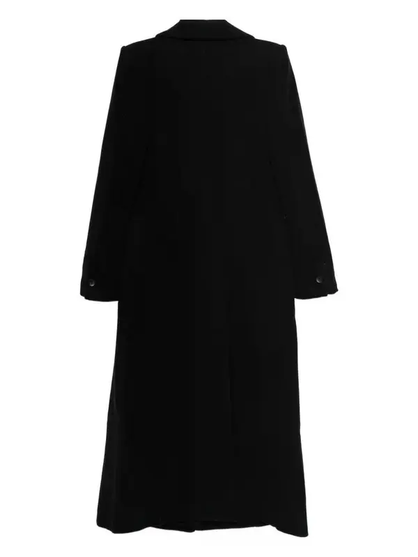 Andrea Ya'aqov Single-breasted Coat With Notched Lapels And Buttoned Cuffs