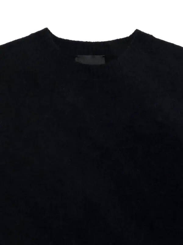 ROBERTO COLLINA Brushed-effect Jumper - Blue