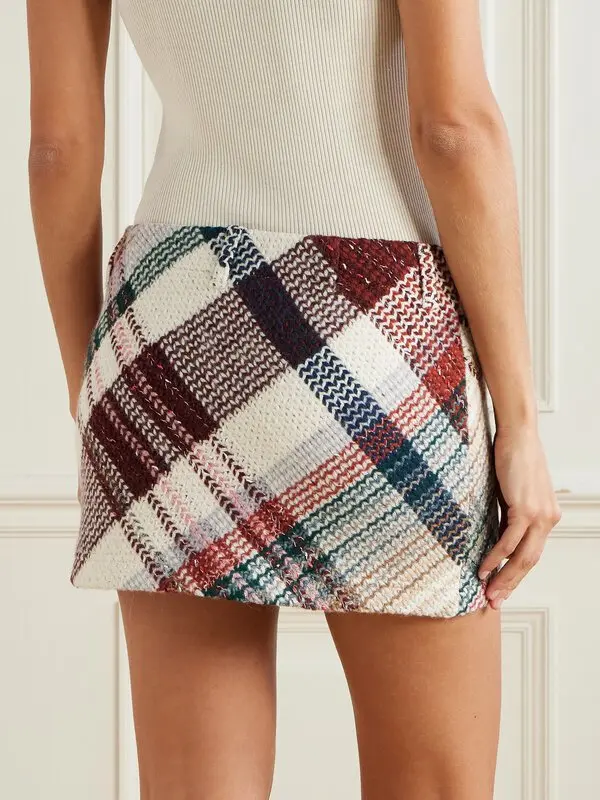 Missoni Checked Tweed Mini Skirt - Multi