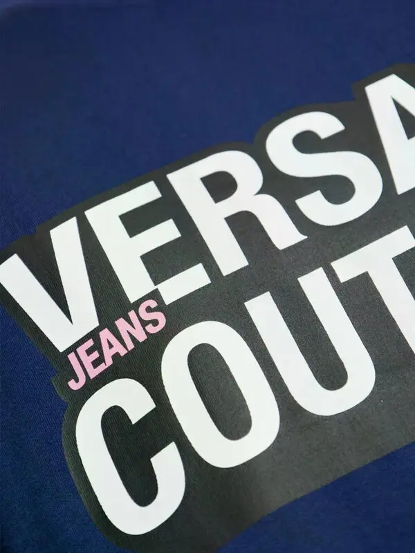 Versace Logo-print T-shirt - Blue