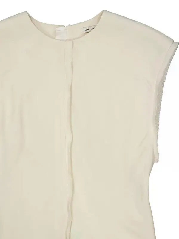 AMI Paris Raw-edge Midi Dress
