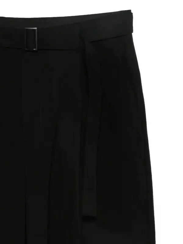 JUUN.J Belted Wool Blend Trousers