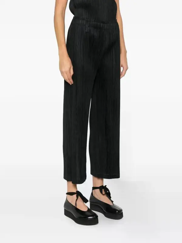 Issey Miyake Wide Leg Pleated Trousers