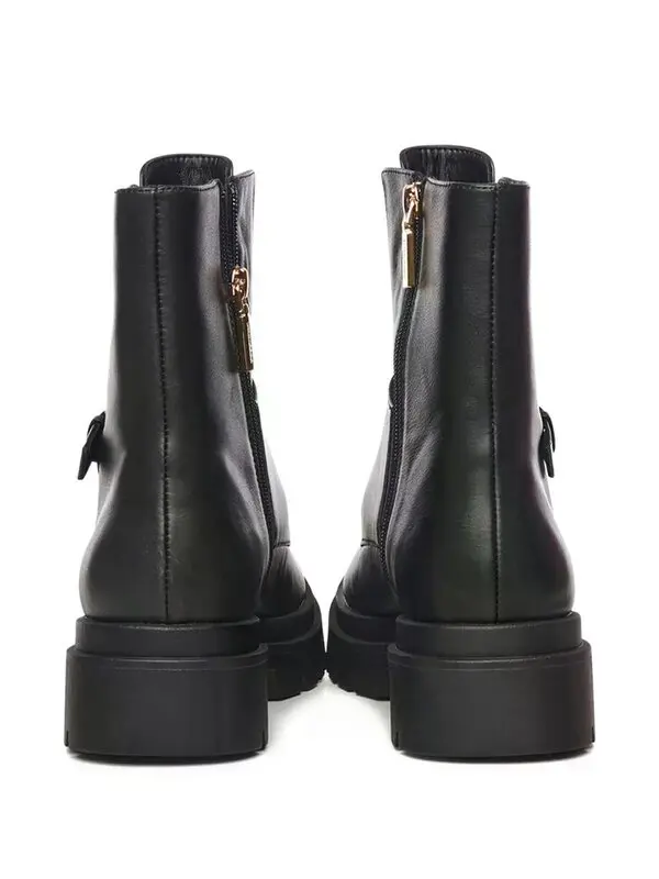 COCCINELLE 35mm Buckle-strap Leather Boots