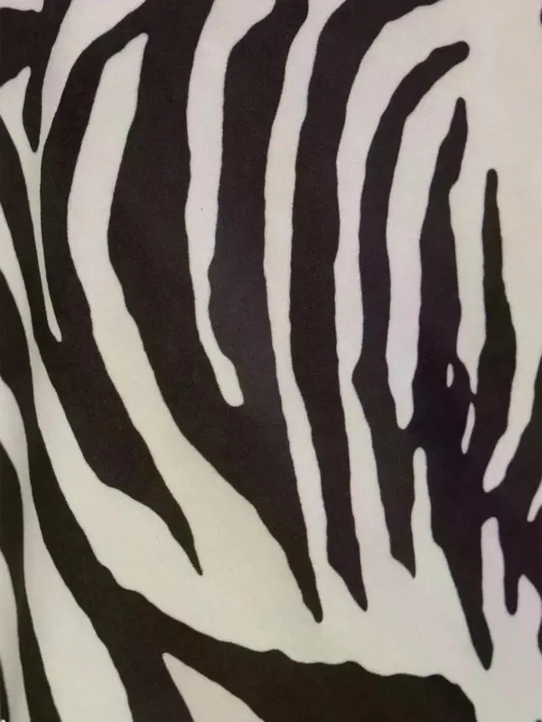 DURAN LANTINK Zebra Print Flared Trousers