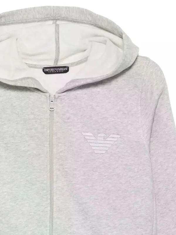 Emporio Armani Zip-up Hoodie With Logo Detail
