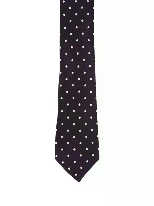 TOM FORD Polka Dot Silk Neck Tie - Blue