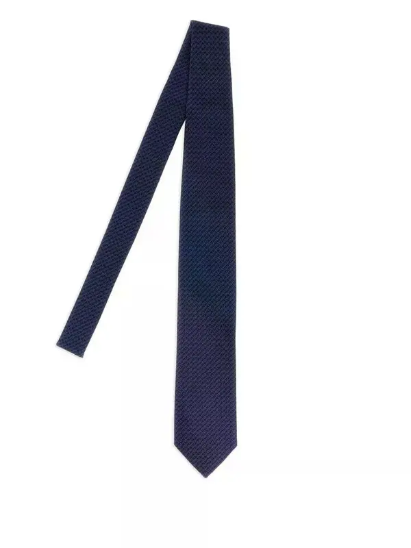 Pal Zileri Jacquard Silk Neck Tie - Blue