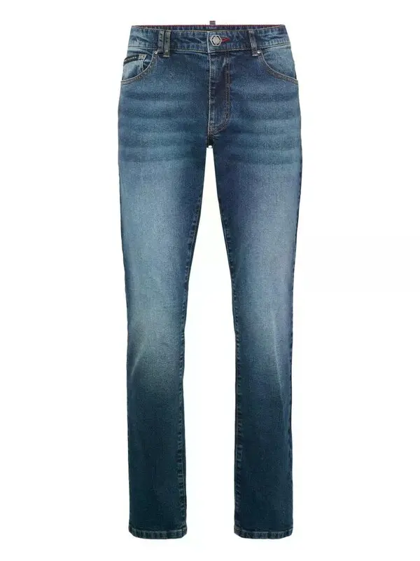 Philipp Plein Embroidered Patch Jeans