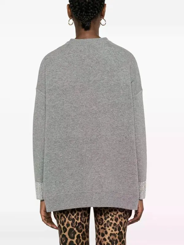 Valentino Garavani Rhinestone Embellished Wool Jumper