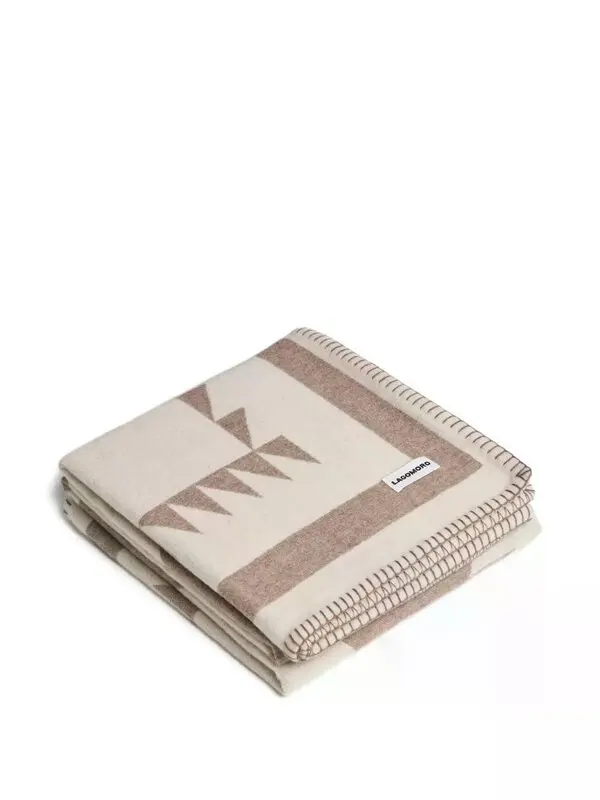 LAGOMORO Geco Nut Geometric-pattern Blanket