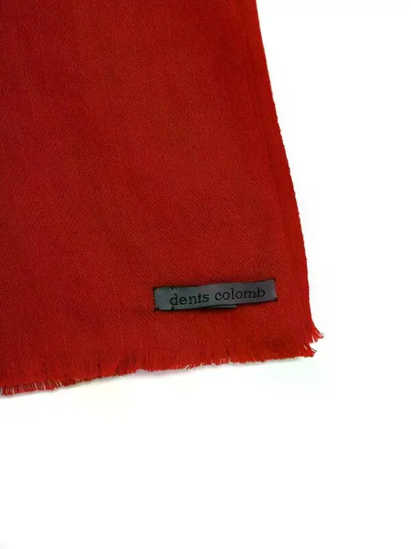 Denis Colomb Kasumi Fringed Scarf - Red