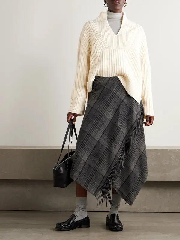 Proenza Schouler White Label Ribbed Wool Sweater - Neutrals