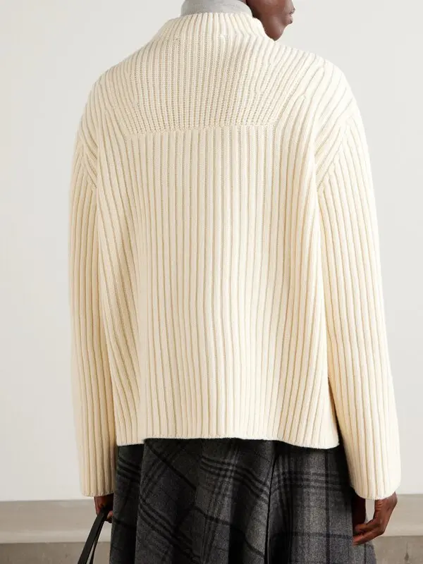 Proenza Schouler White Label Ribbed Wool Sweater - Neutrals